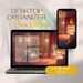 Christmas Desktop Organizer Wallpaper, Xmas Desktop Wallpaper Organizer ...