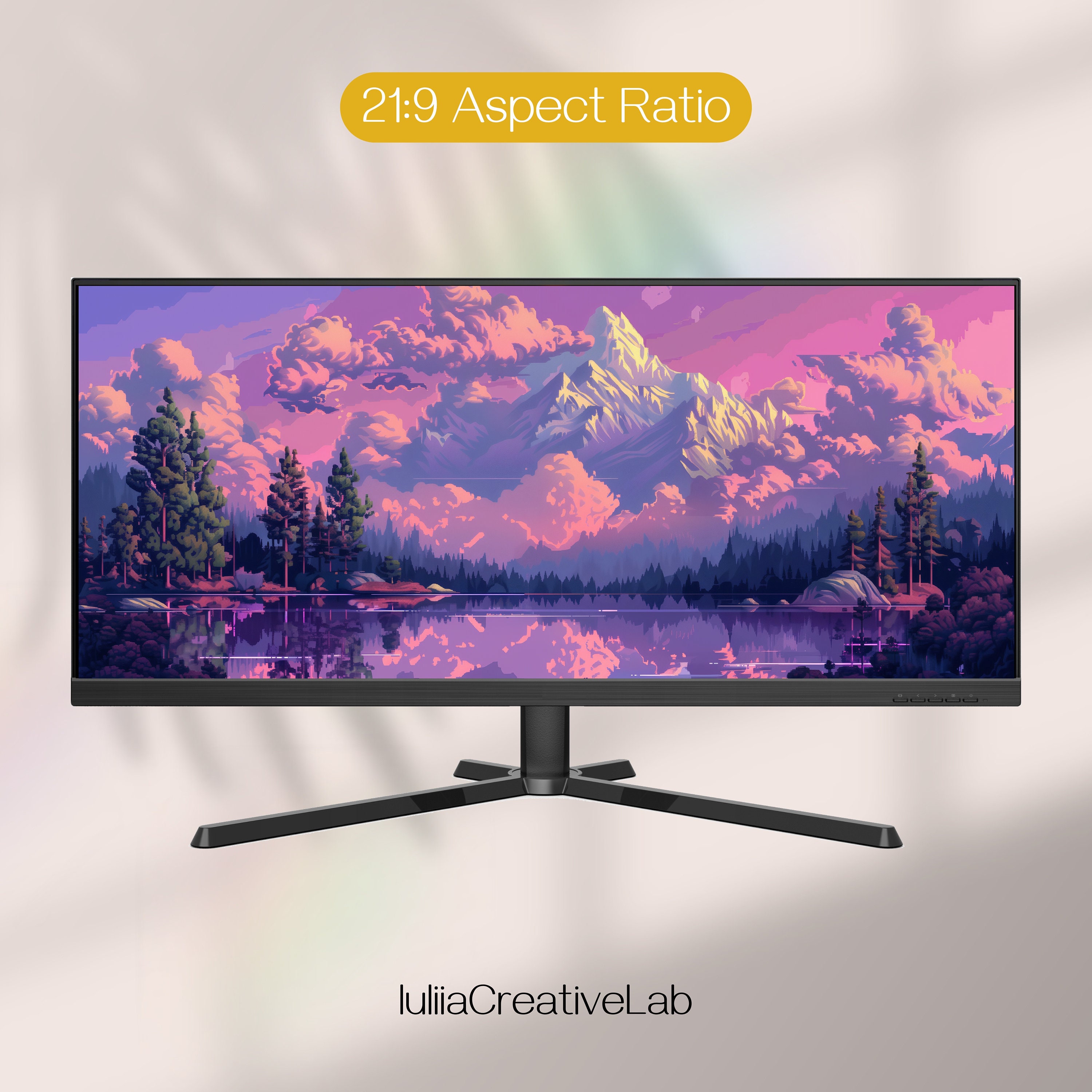 Ultrawide Pixel Art Landscape Wallpapers for Desktop, Ultra Wide ...