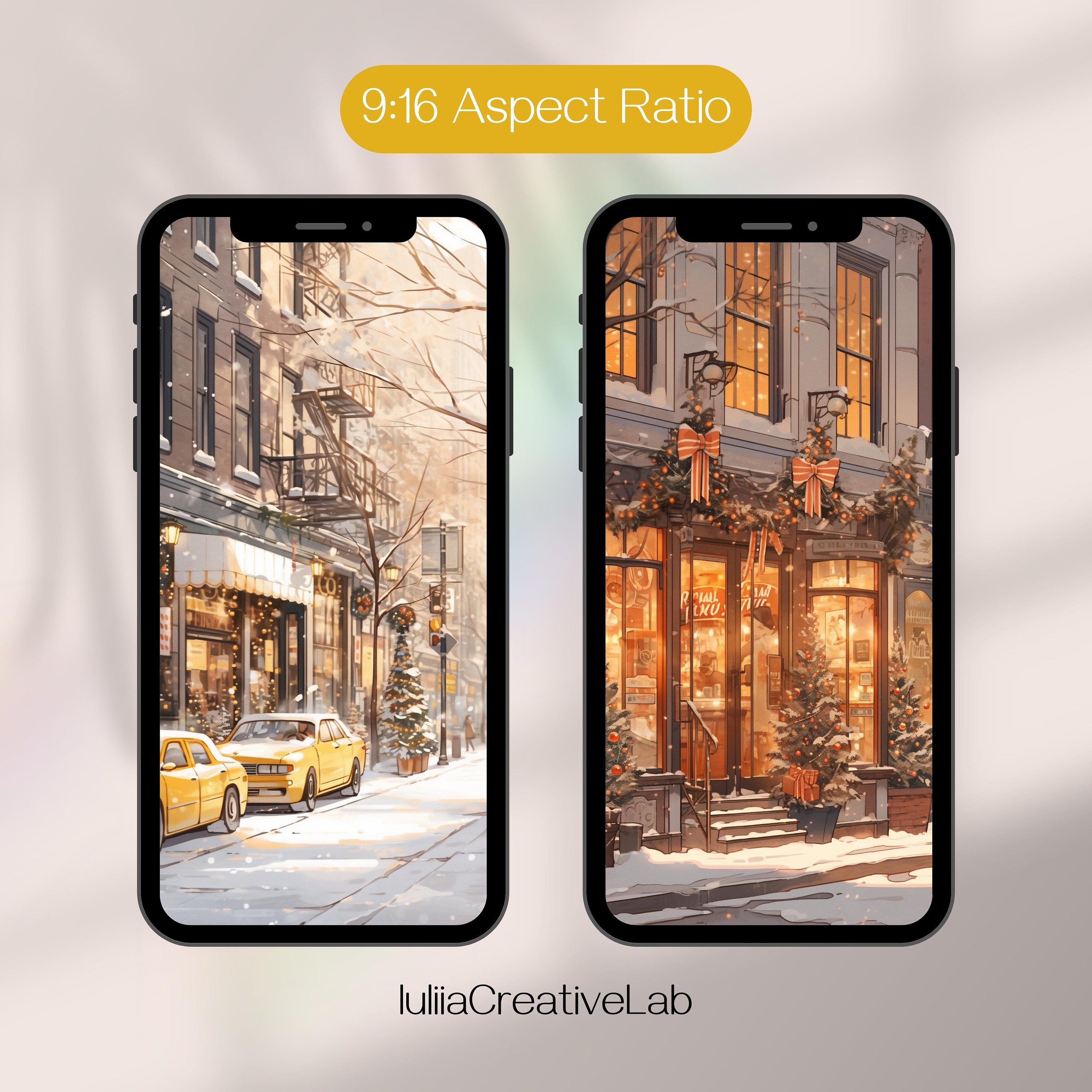 Christmas in the City Wallpaper, Christmas Desktop Wallpaper, Christmas ...