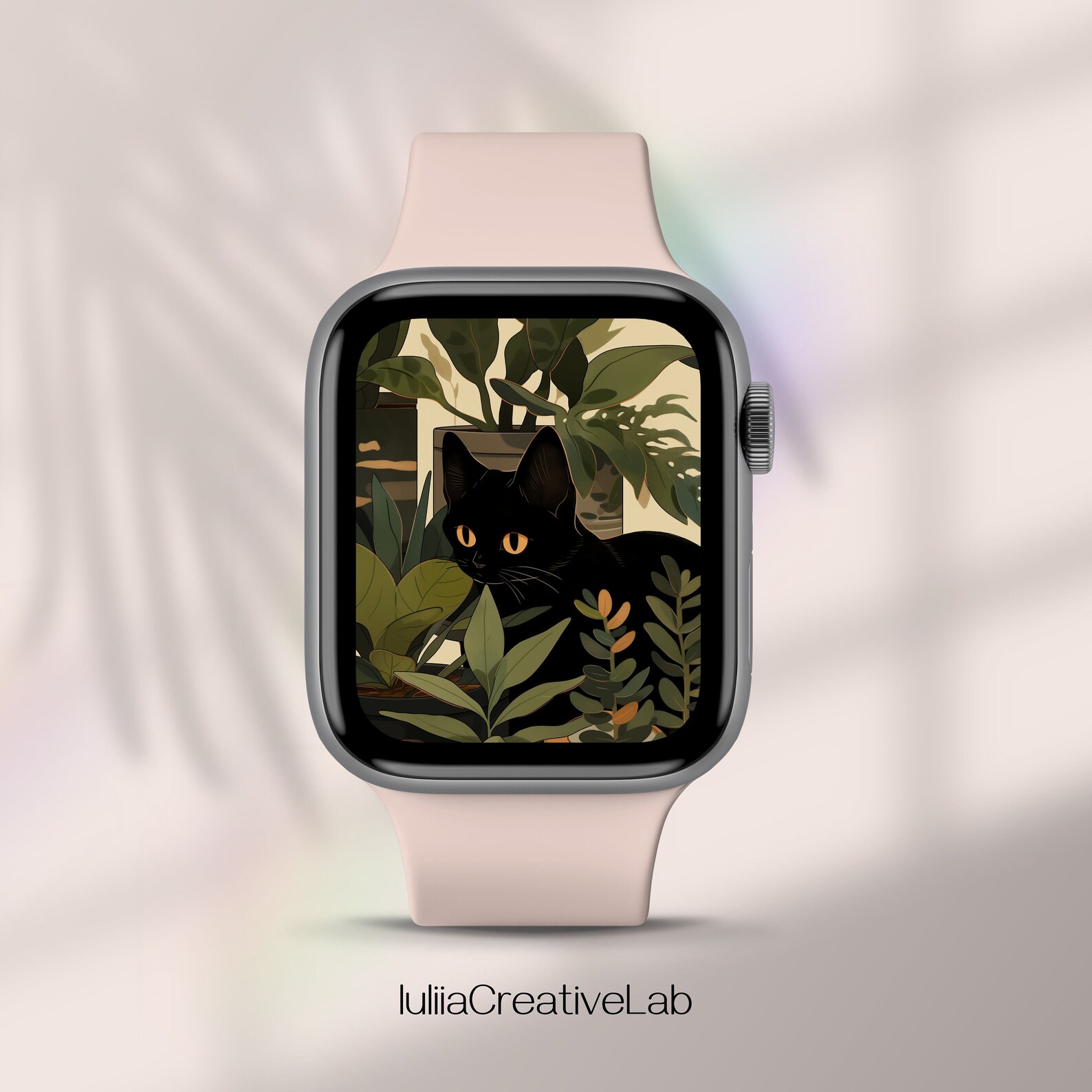 Apple Watch Wallpaper, Apple Watch Face, Cat Watch Face, Plants ...