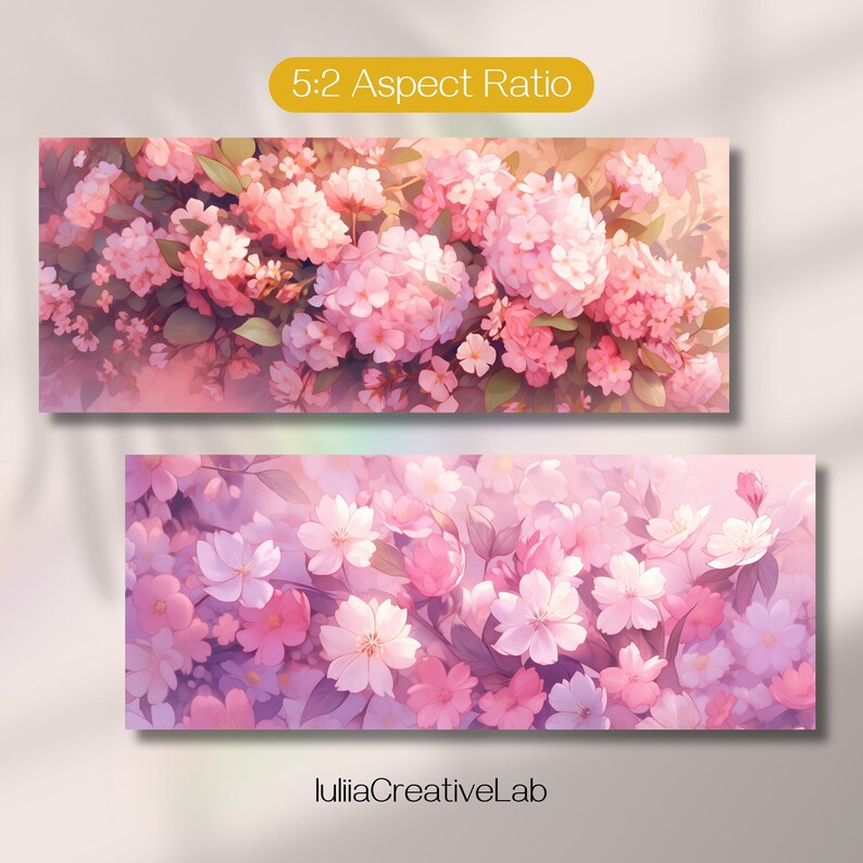 Kawaii Sakura Twitch Banner Set: Pastel Floral Streaming Headers (PDF ...
