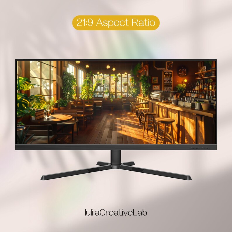 Coffee Shop Ultrawide Wallpaper, HD Anime Widescreen Wallpaper, Studio ...