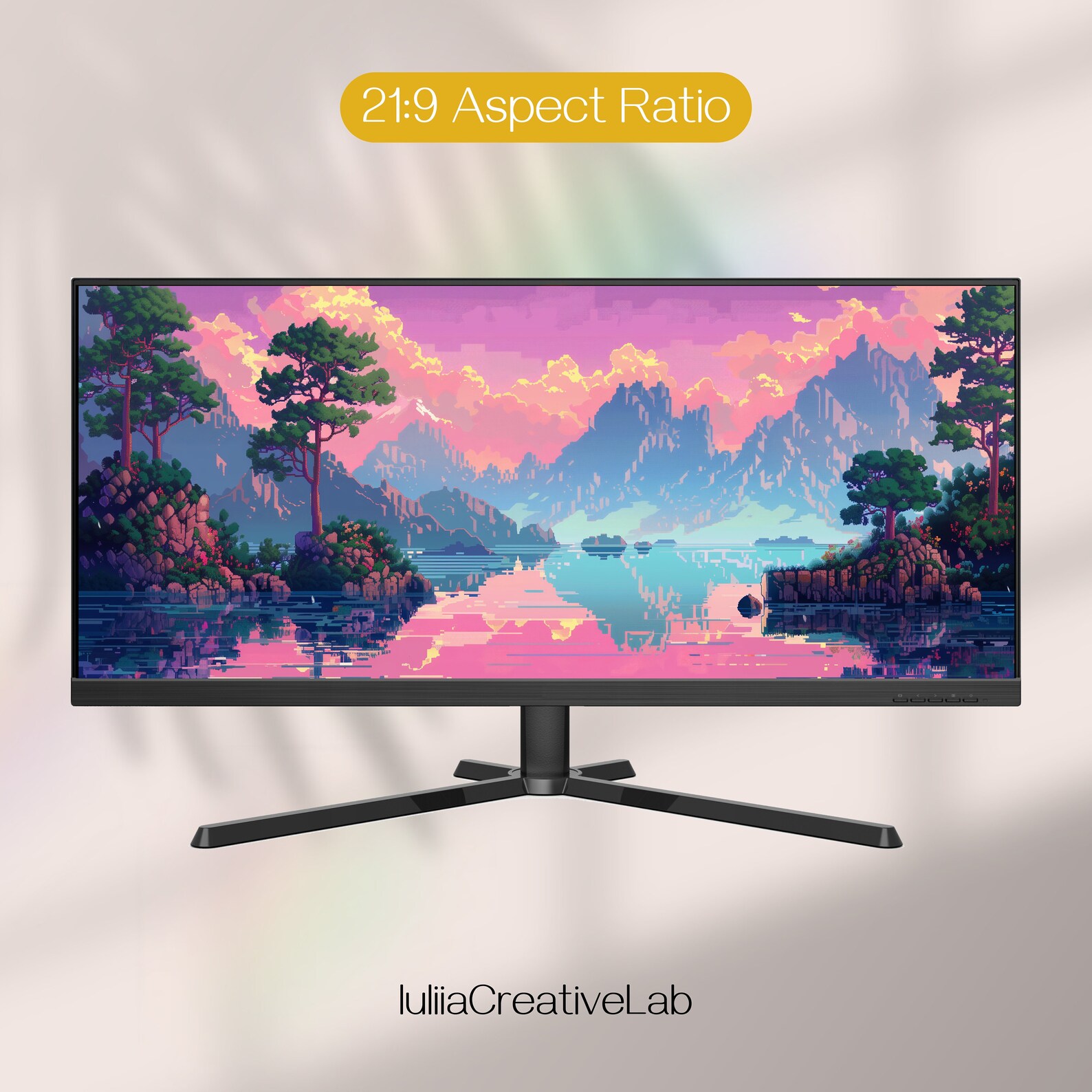 Ultrawide Pixel Art Landscape Wallpapers for Desktop, Ultra Wide ...