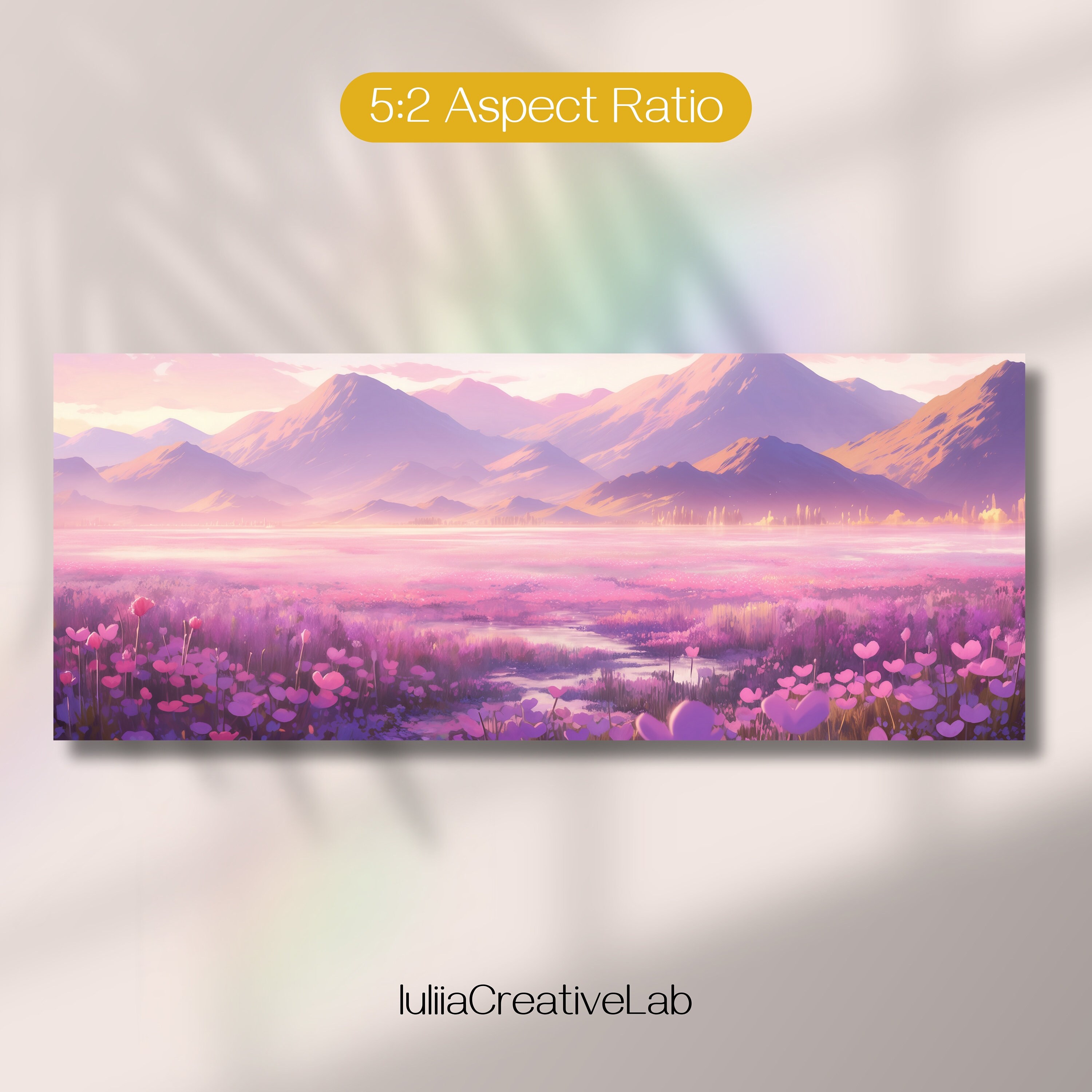 Aesthetic Twitch Banner Streaming, Mountain Meadows Pastel Design ...