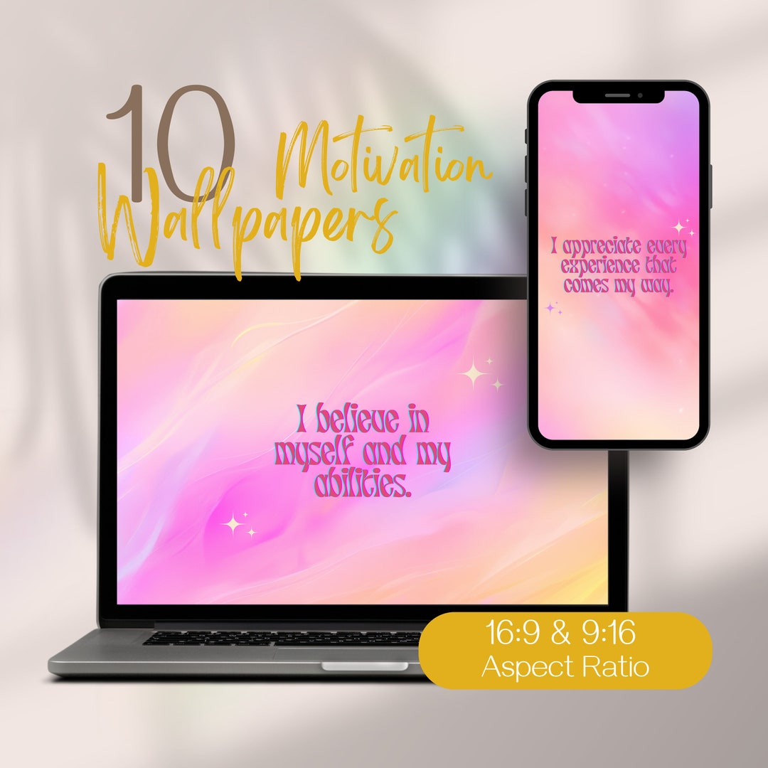 Pink Motivation Wallpaper, Aura Gradient Wallpapers, Motivational ...