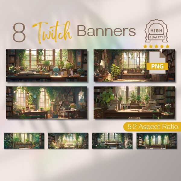 Cozy Sage Green Lo-fi Gaming Room Animated Stream Screen Package 6x ...