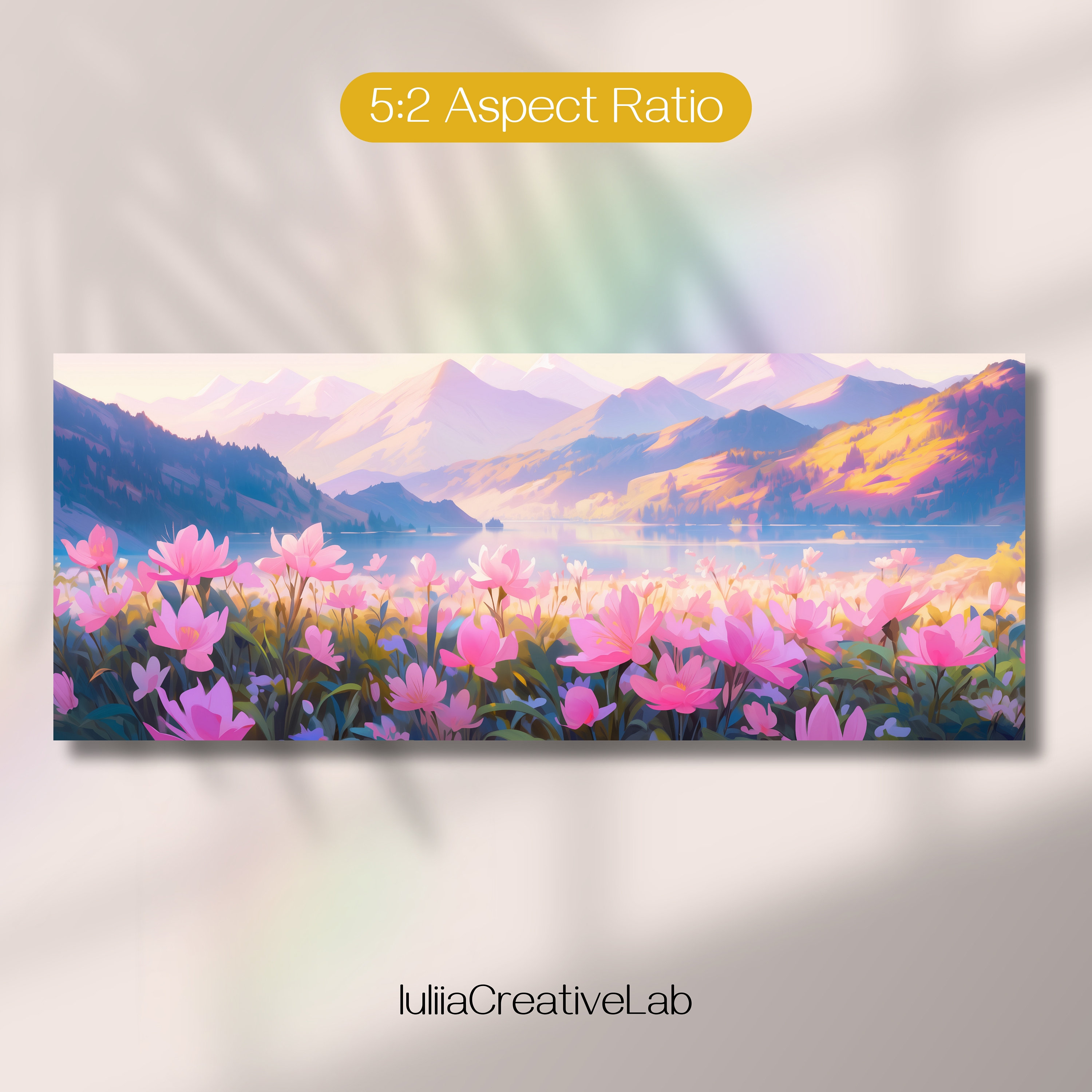 Aesthetic Twitch Banner Streaming, Mountain Meadows Pastel Design ...