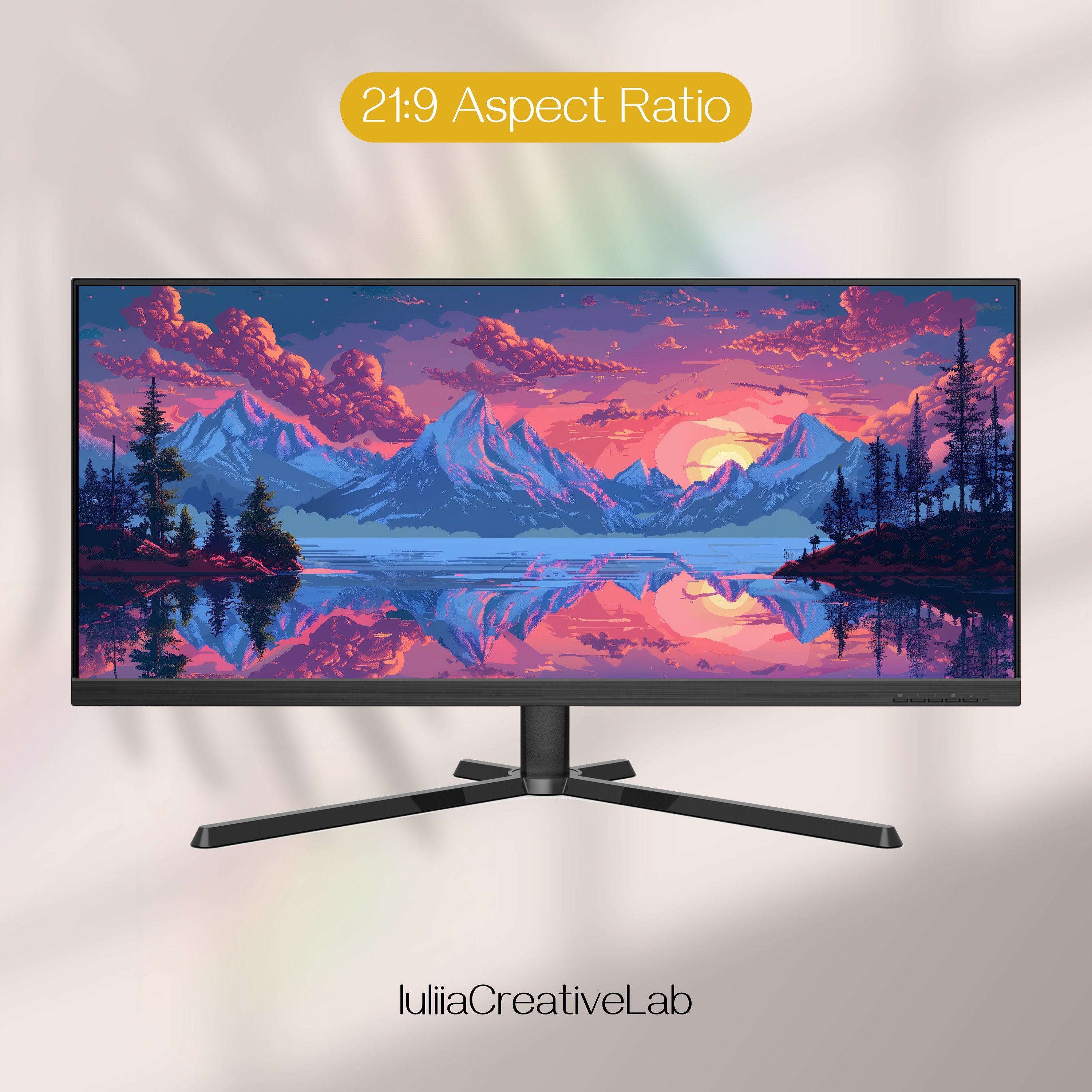 Ultrawide Pixel Art Landscape Wallpapers for Desktop, Ultra Wide ...