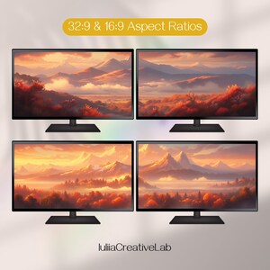 Fall Dual Monitor Wallpaper, Golden Autumn Peaks & Fall Landscapes, 4K ...