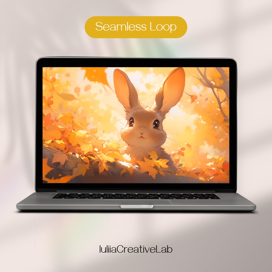 Autumn Hare Animated Wallpaper: Live Woodland Desktop Background (MP4 ...