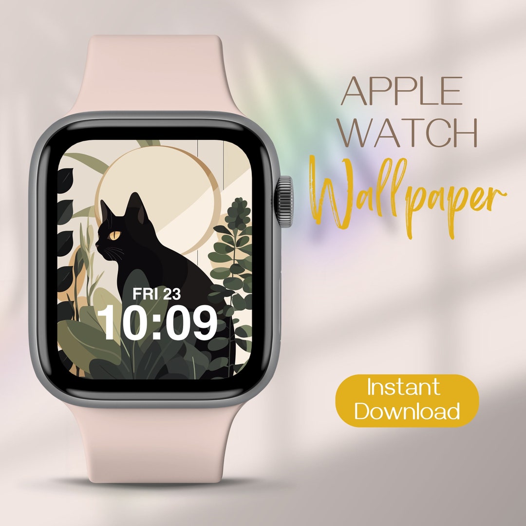 Watch Wallpaper, Apple Watch Face, Cat Watch Face, Plants Smartwatch ...