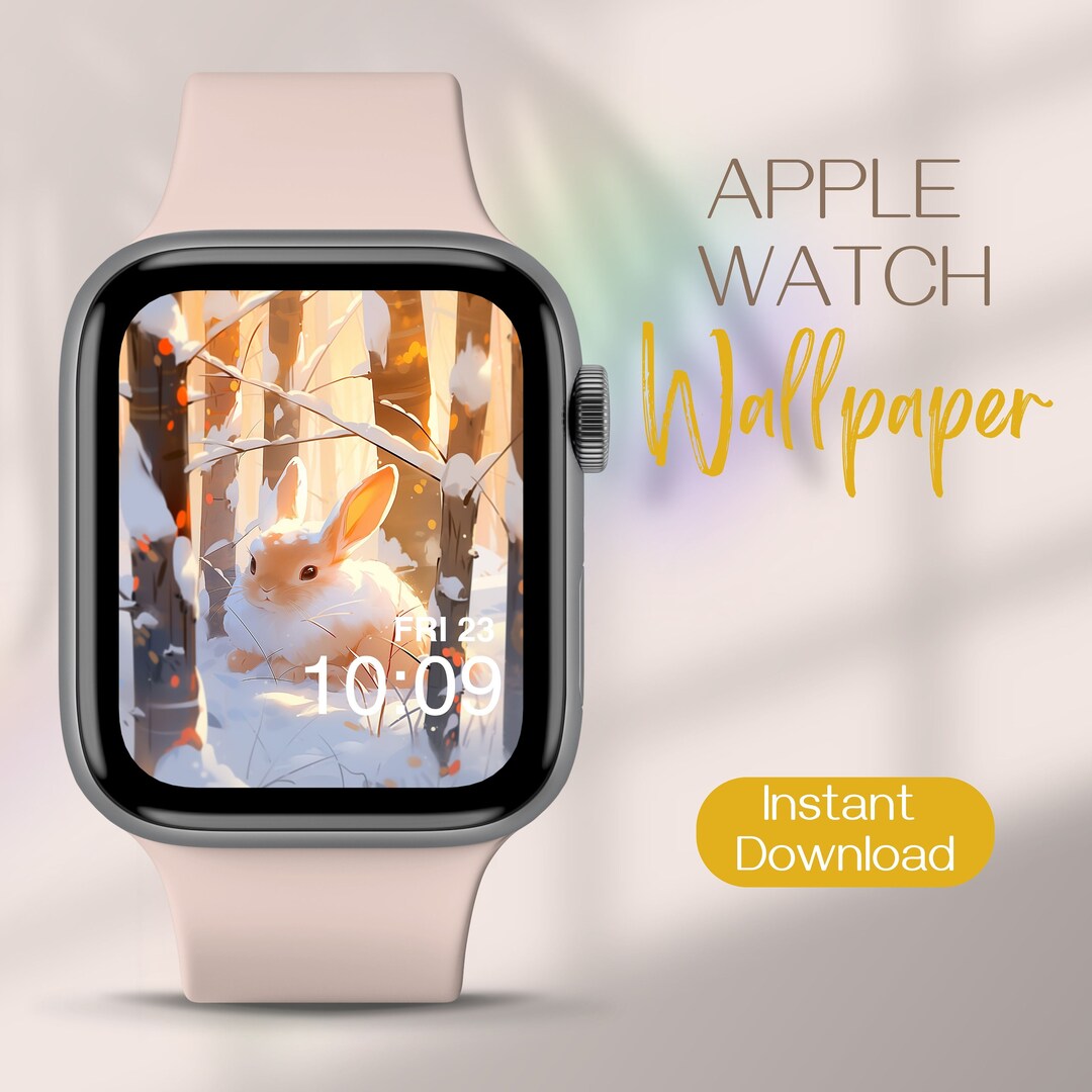 Cute Apple Watch Wallpaper, Winter Forest Smartwatch Background ...