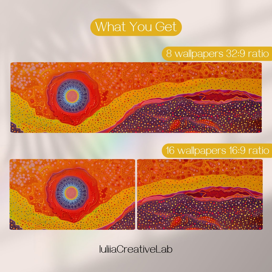 Aboriginal Dual Screen Desktop Backgrounds, Australian Indigenous Art ...
