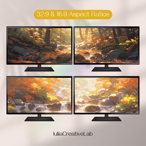 Fall Wallpapers for Dual Monitors - Autumn Forest Scenery, Extended ...