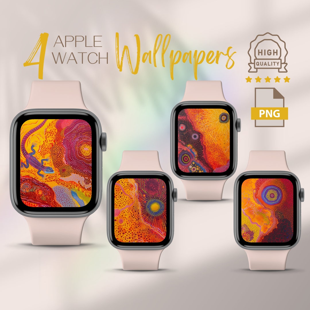 Aboriginal Apple Watch Face, Authentic Indigenous Art Wallpaper ...