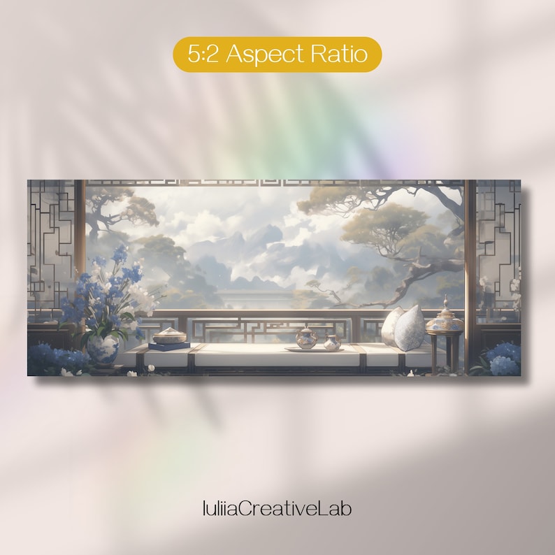 Japandi Anime Twitch Banner, Twitch Stream Banner, Lofi Light Stream ...