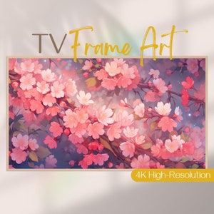 Japanese Cherry Blossom TV Picture Frame, High-resolution Aesthetics ...