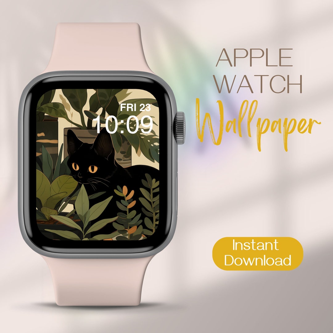 Apple Watch Wallpaper, Apple Watch Face, Cat Watch Face, Plants ...