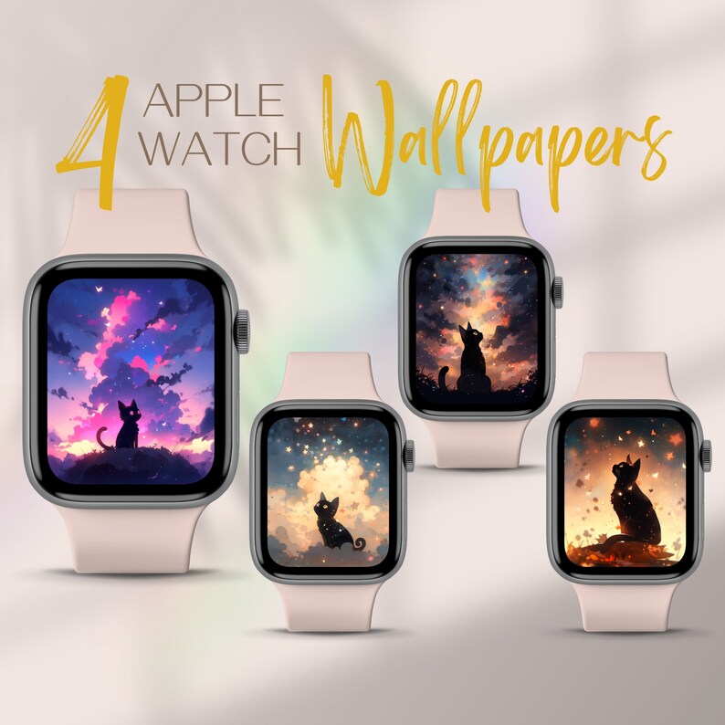 Pastel Apple Watch Face, Whimsical Apple Watch Wallpapers, Cute ...
