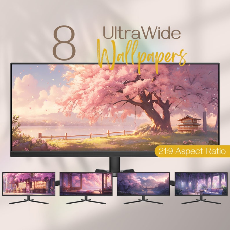 Pink Aesthetics Ultrawide Wallpapers, Blossom Desktop Wallpaper ...