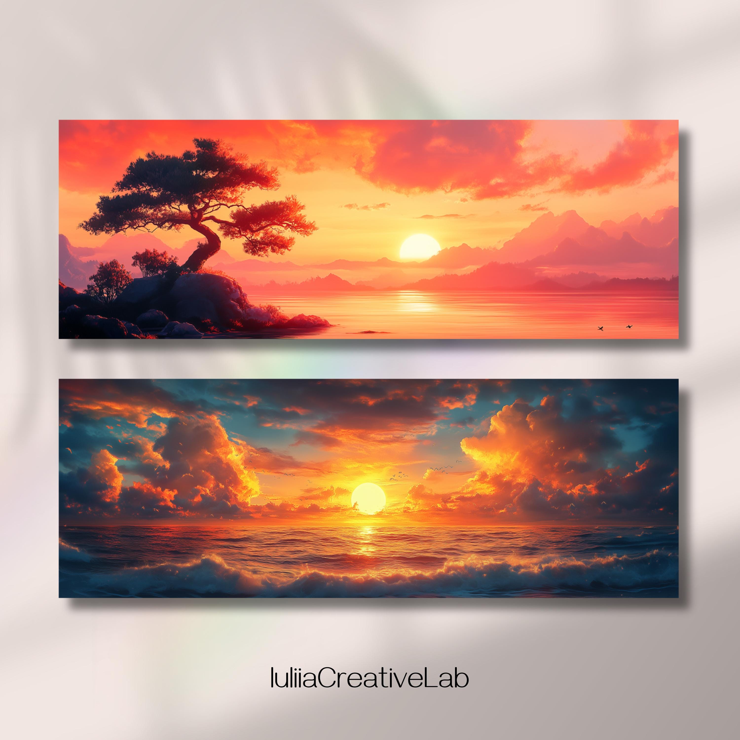Sunset Sky Aesthetic Discord Banners, Vibrant Golden Hours Discord ...