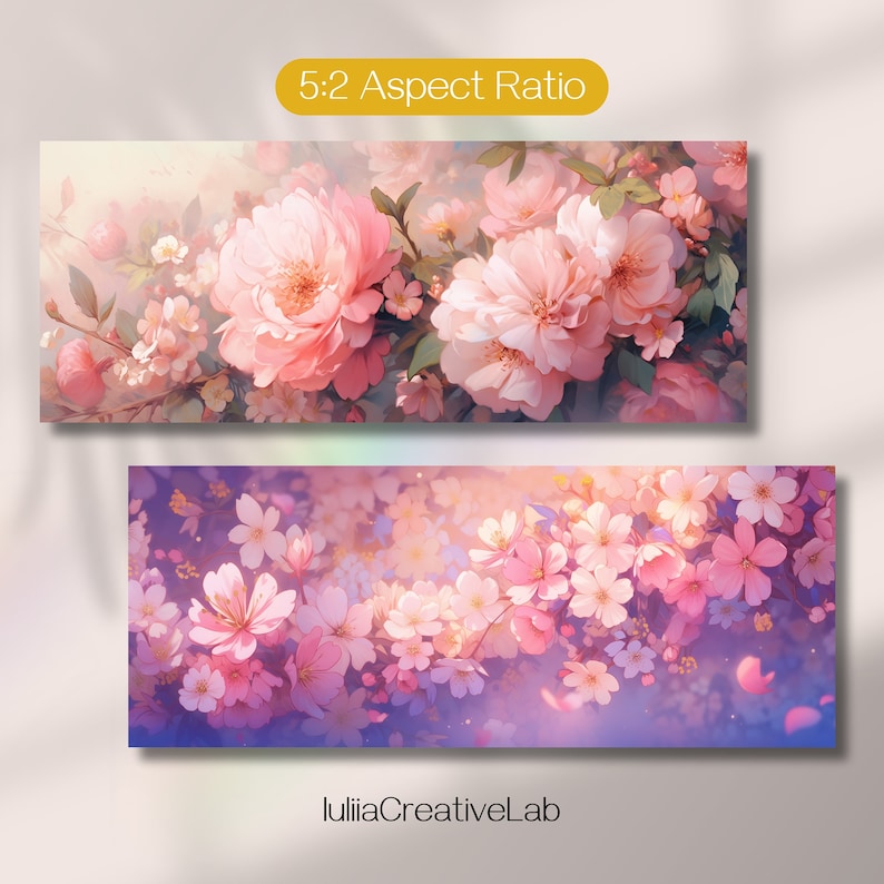 Kawaii Sakura Twitch Banner Set: Pastel Floral Streaming Headers (PDF ...
