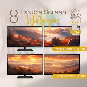 Fall Dual Monitor Wallpaper, Golden Autumn Peaks & Fall Landscapes, 4K ...