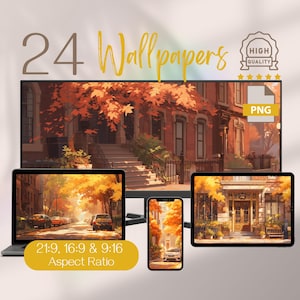 Fall in the City Wallpapers Pack, Ultrawide & Widescreen, 4K HD Autumn ...