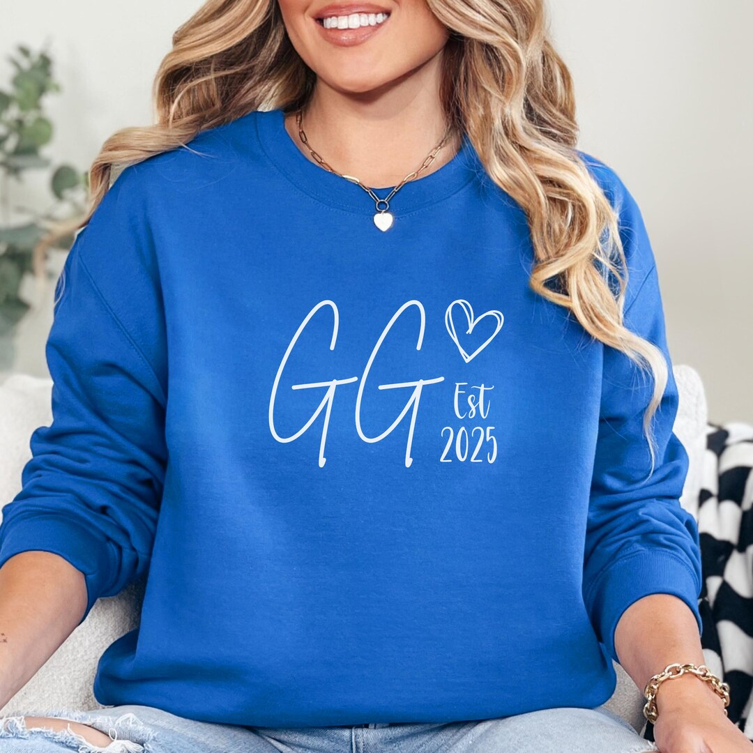 Personalized GG Sweatshirt With Year, Custom GG Sweatshirt, Gift for ...