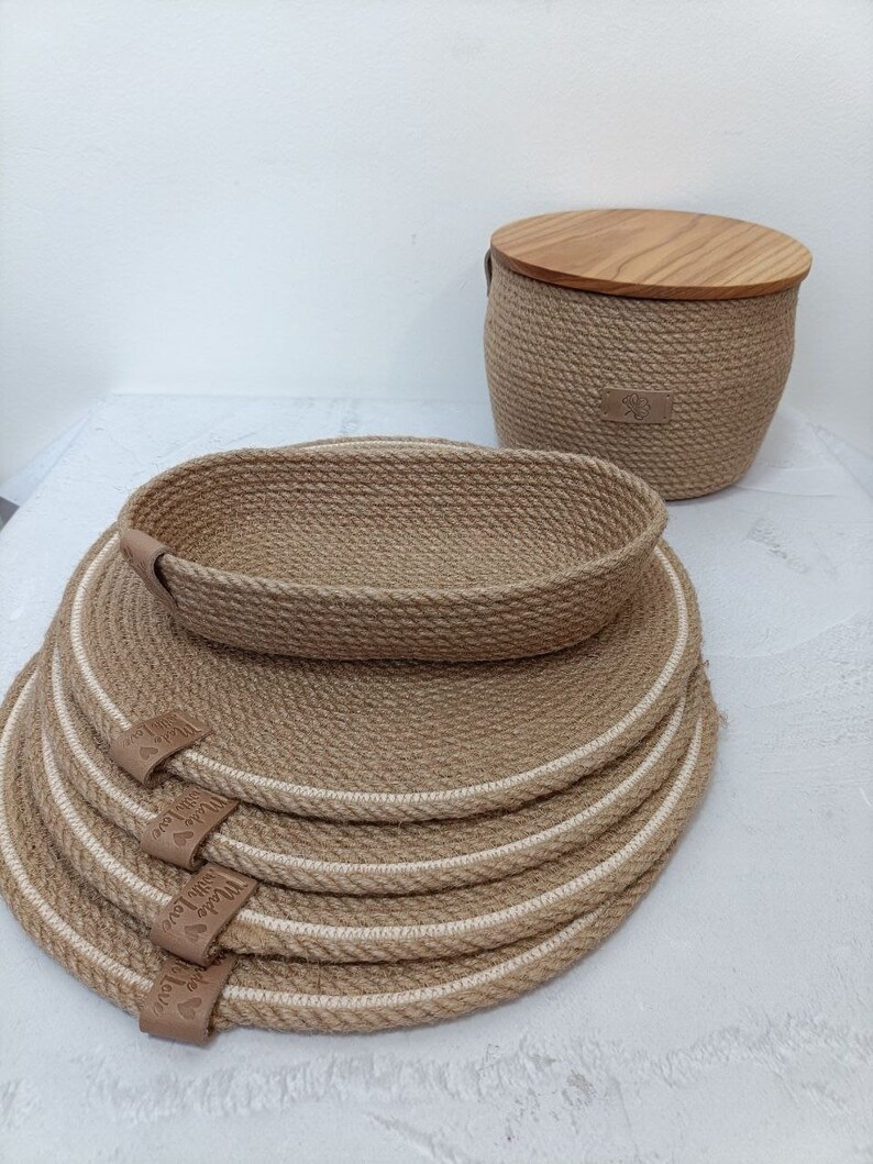 Bread Basket Round Placemats Set of 4 Fruits Basket Kitchen Storage ...