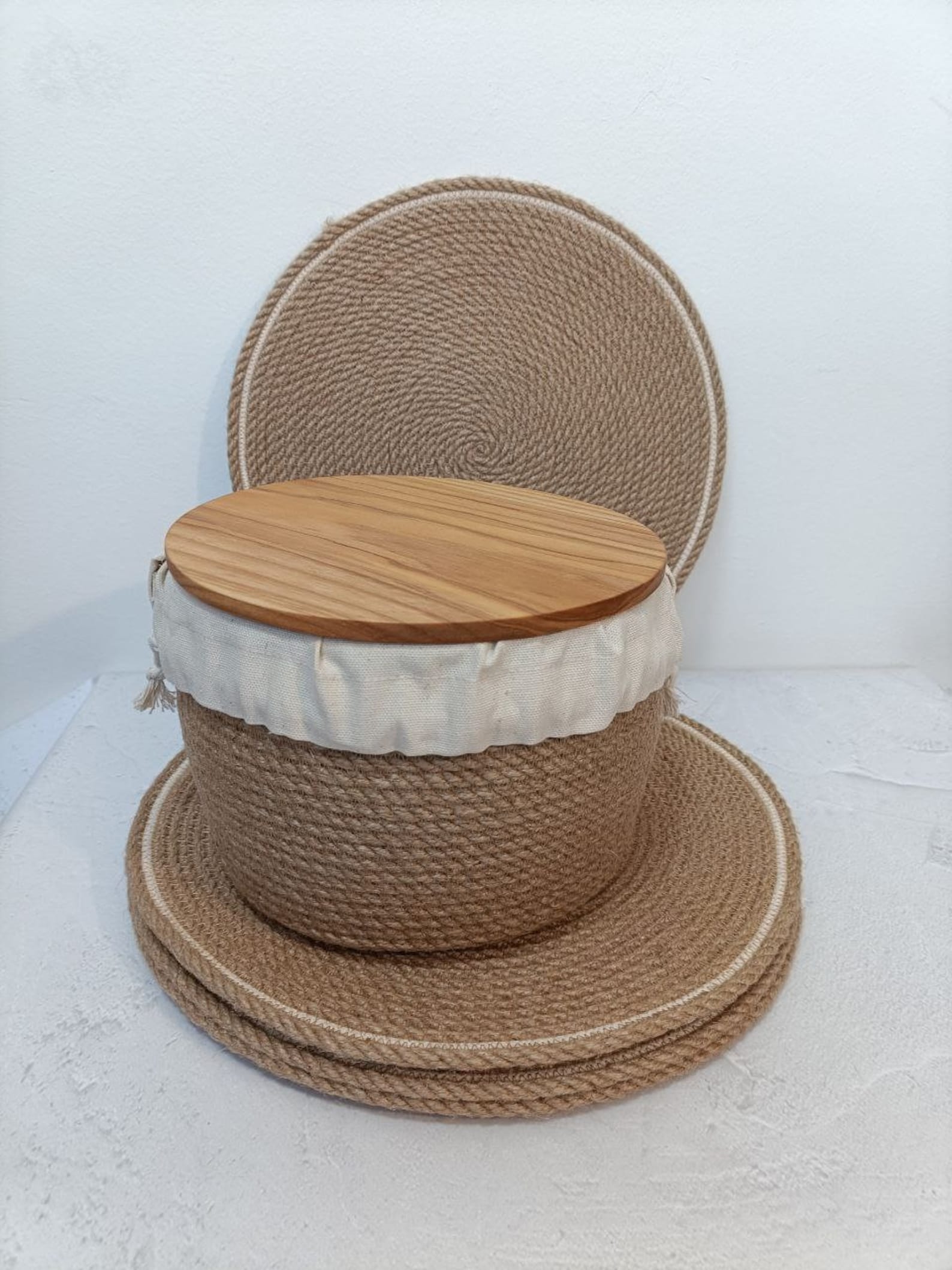 Bread Basket Round Placemats Set of 4 Fruits Basket Kitchen Storage ...