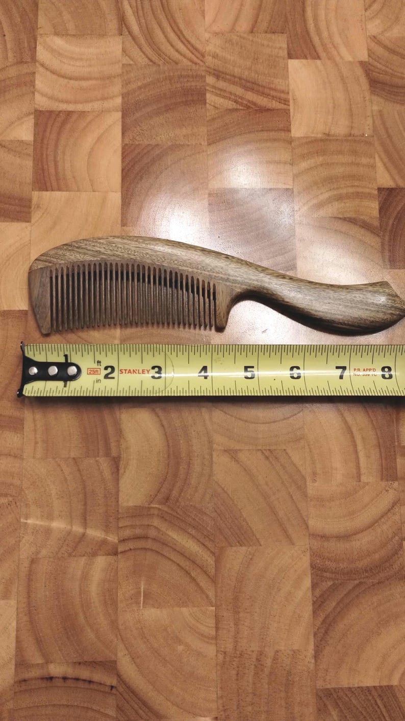 Handcrafted Wooden Styler Comb Made From Hickory and Wenge Wood - Etsy