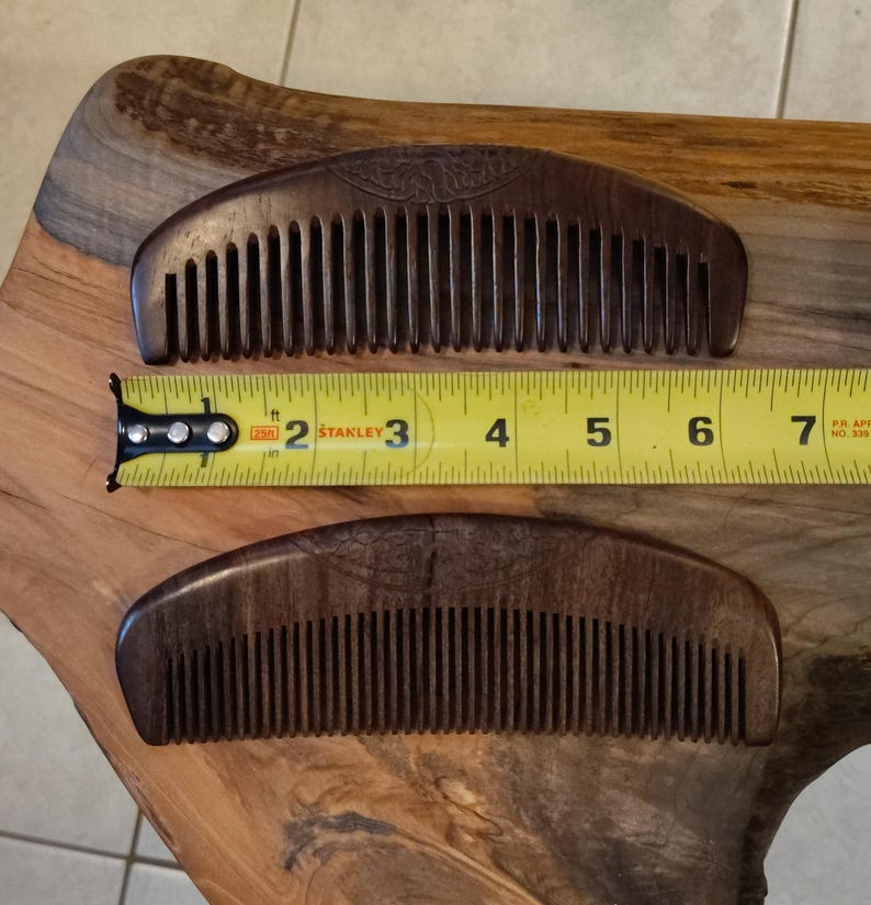 Handcrafted Wooden Comb Gift Set Detangler/finish Comb - Etsy