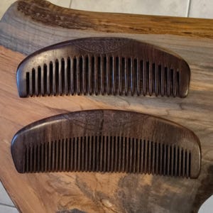 Handcrafted Wooden Comb Gift Set Detangler/finish Comb - Etsy