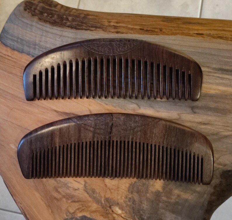 Handcrafted Wooden Comb Gift Set Detangler/finish Comb - Etsy