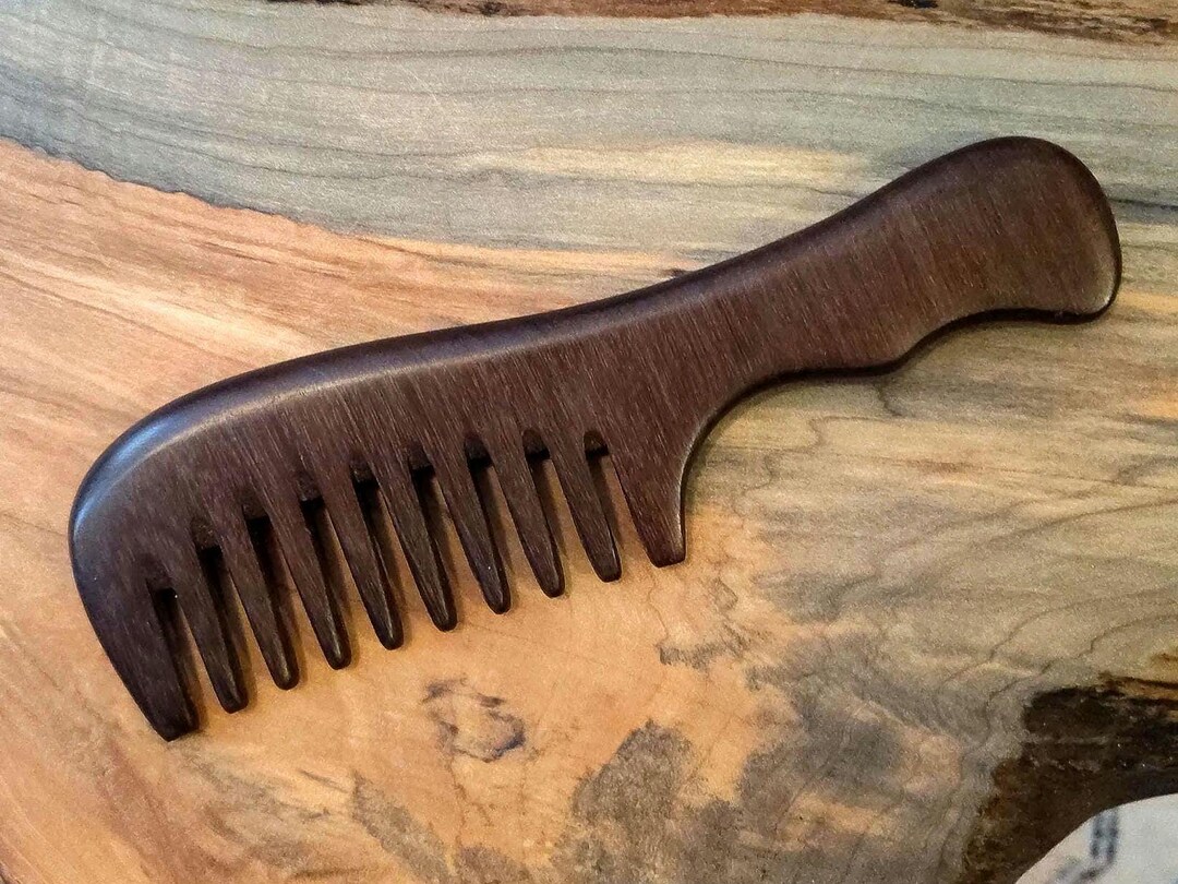 Handcrafted Wooden Detangler Comb Made From Northern Walnut - Etsy