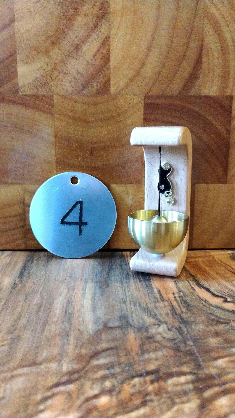 Handcrafted Wooden Door Chime Door Bell Shopkeepers Multiple Cat Themes ...