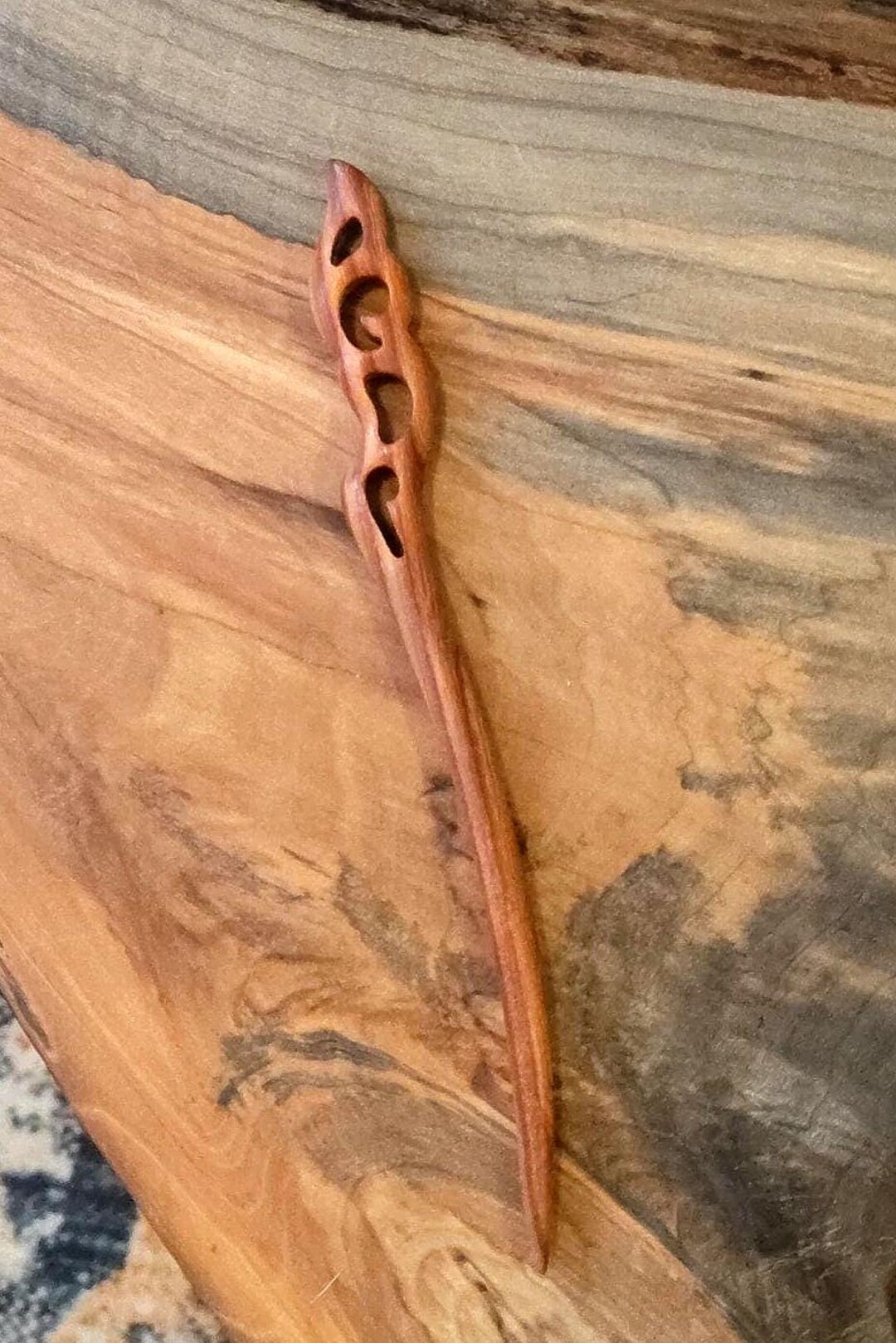 Handcrafted Modern Wooden Hairpin Made From African Acacia Wood - Etsy