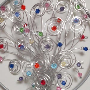 Metallic Whimsical Wire and Bead Wall Hanging - Etsy