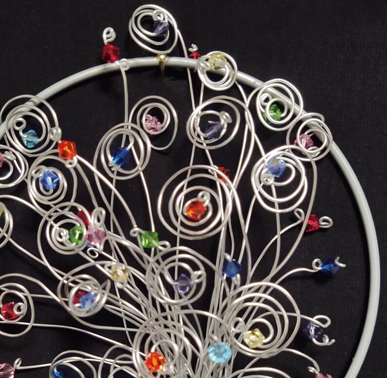 Metallic Whimsical Wire and Bead Wall Hanging - Etsy
