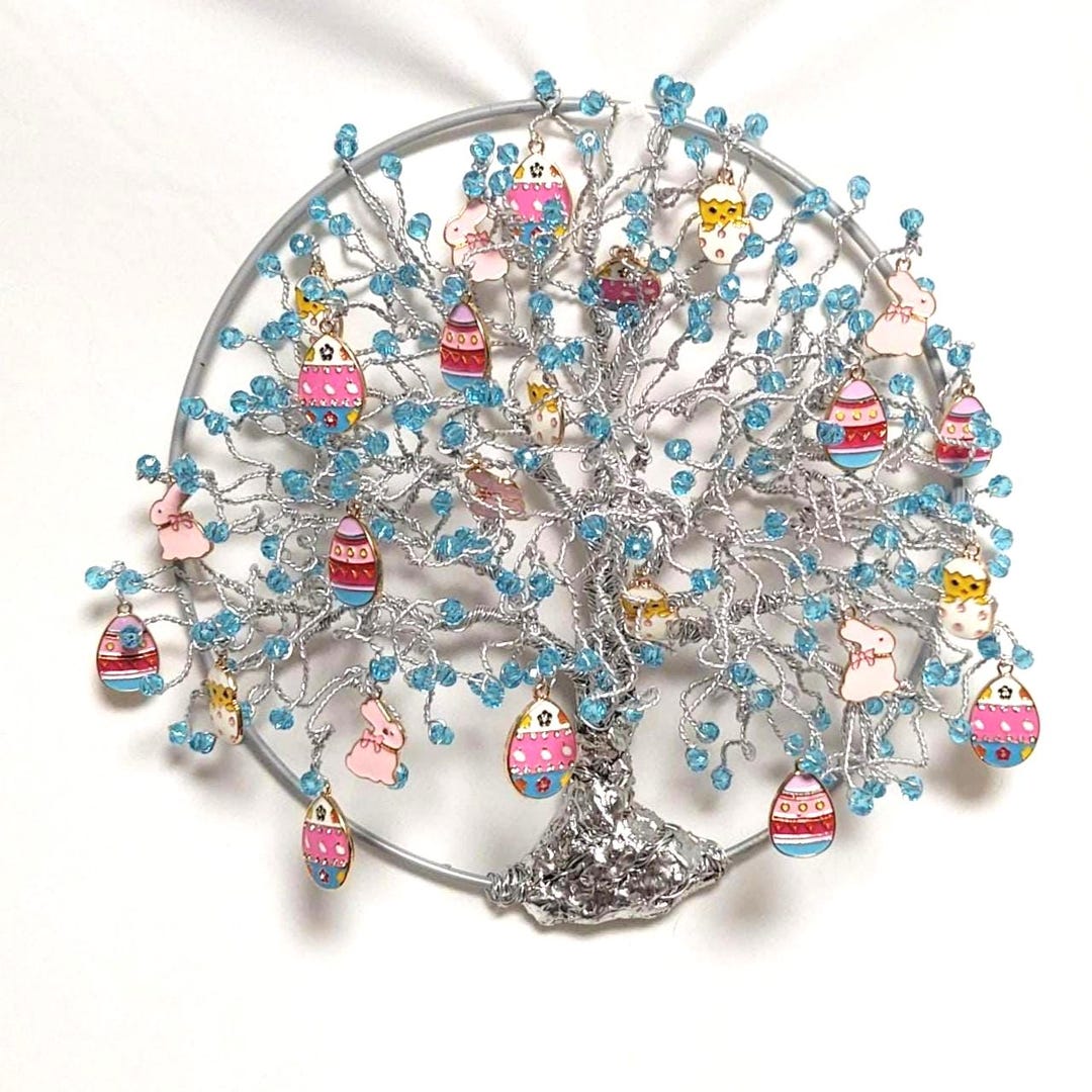 Easter Tree Wall Hanging With Easter Egg, Bunny and Chick Ornaments - Etsy