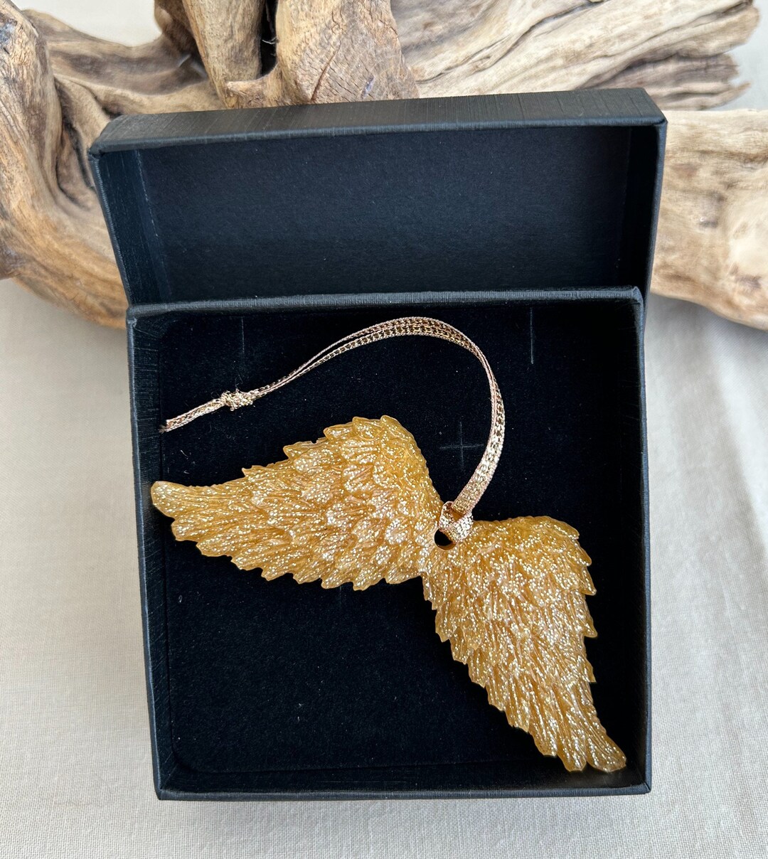 Memorial Hanging Angel Wings, Using Loved Ones Ashes or Hair / Fur ...