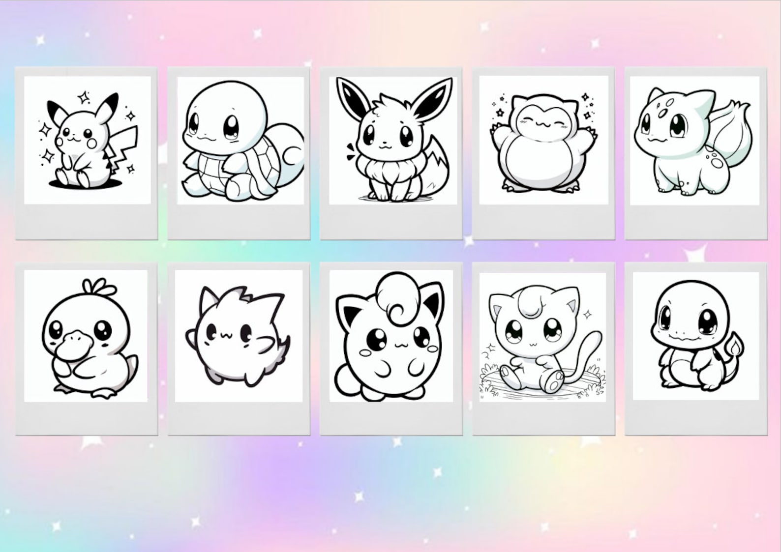 10 Kawaii Cute Baby Pokémon Coloring Pages - Printable Pokémon Coloring ...