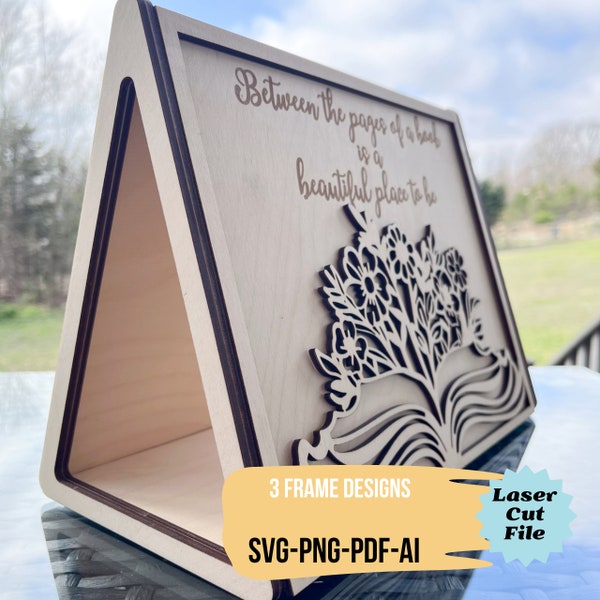 Laser Book Stand File - Etsy
