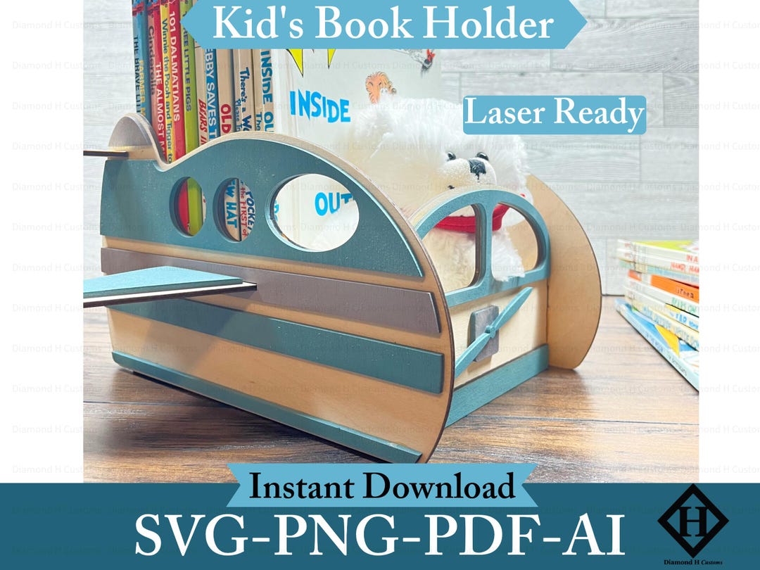 Airplane Bookshelf SVG File Kids Room Storage Aviation Nursery Decor ...