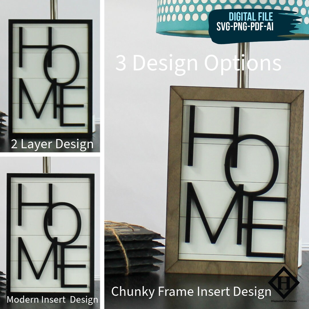 Home Sign Laser Cut File Home Sign Laser Cut Files SVG Sign Laser Cut ...