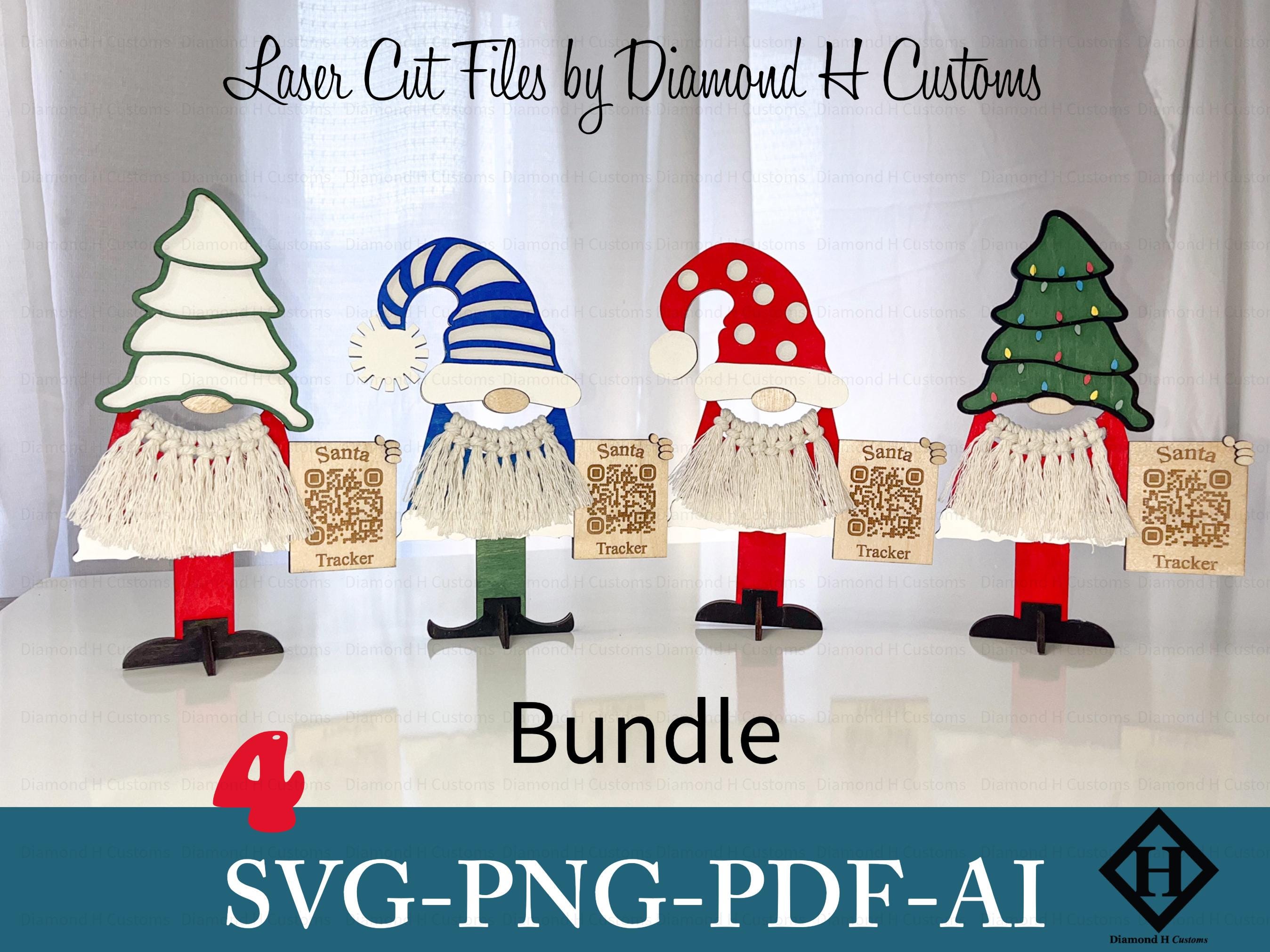 Santa Tracker Bundle SVG Santa Tracker SVG Laser File Santa Tracker ...
