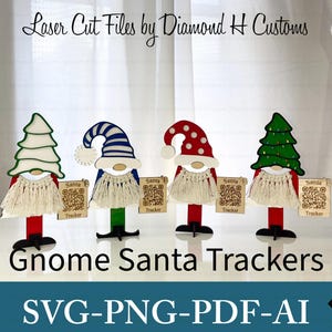 Santa Tracker Bundle SVG Santa Tracker SVG Laser File Santa Tracker ...