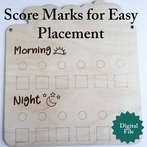 Chore Chart for Kids Digital File, Wooden Chore Chart, Wood Chore Chart ...