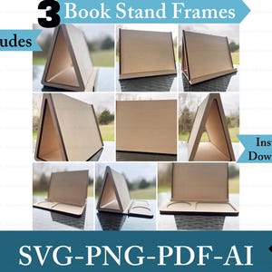 Laser Cut Book Holder File Digital Template Laser Cutting File Book ...